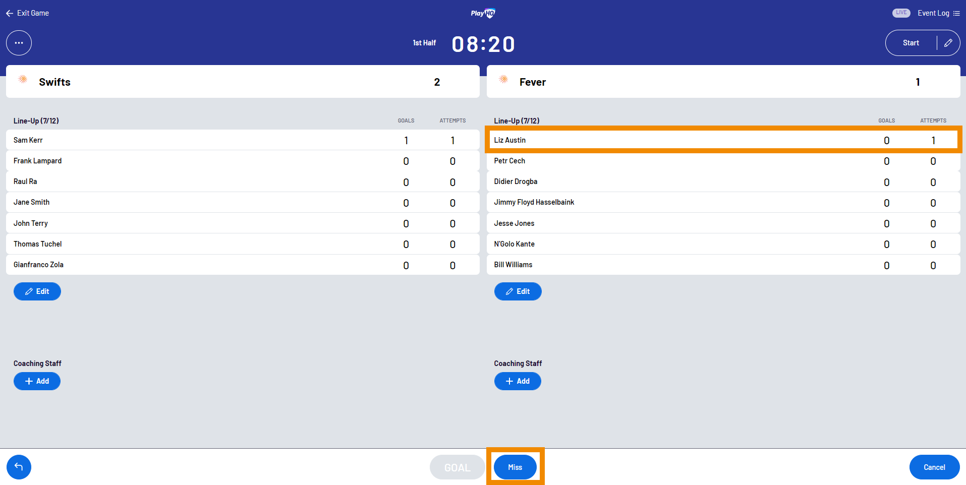 E-scoring – support.netball.com.au