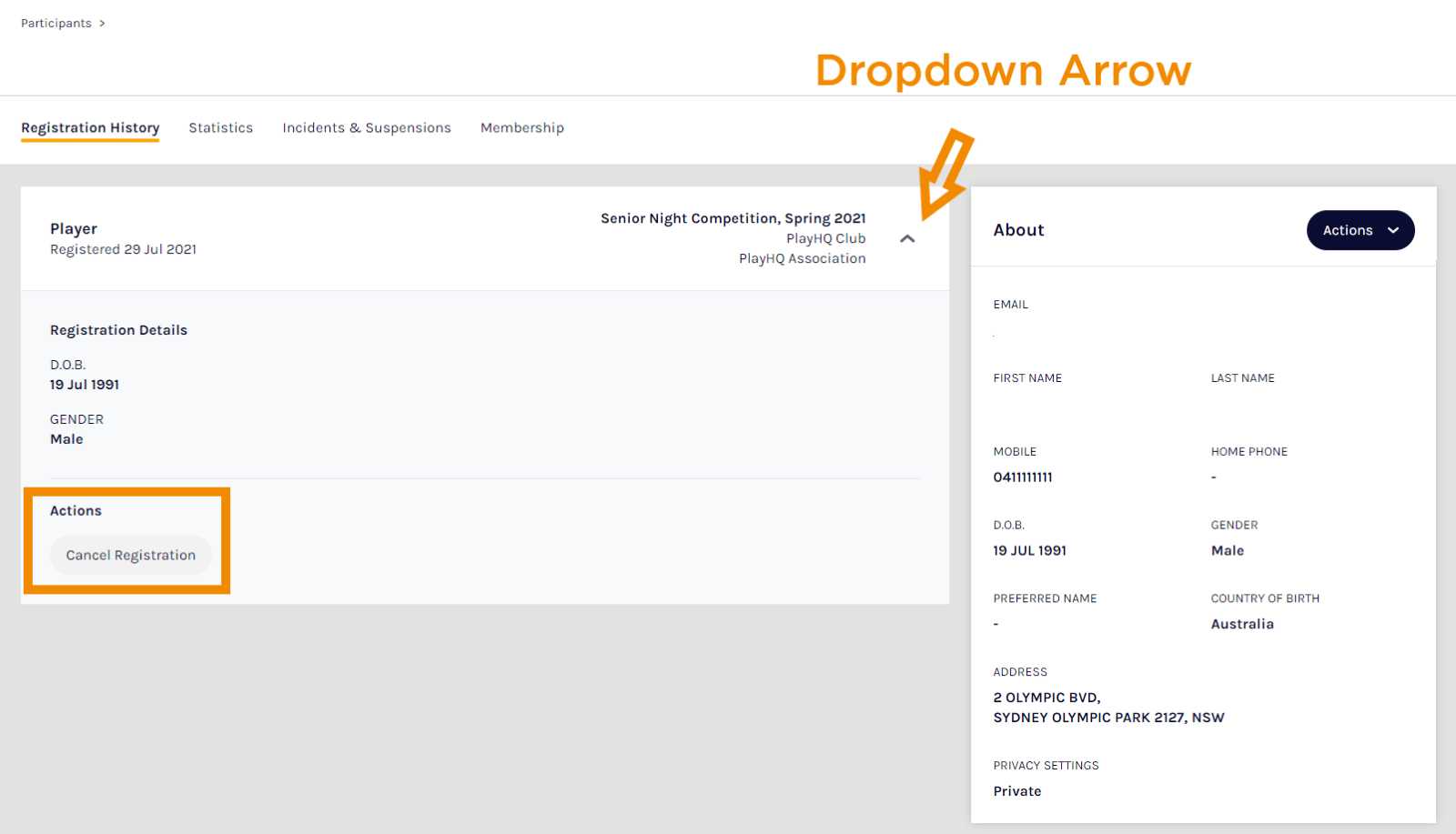 Administrator FAQs- PlayHQ Registration – support.netball.com.au