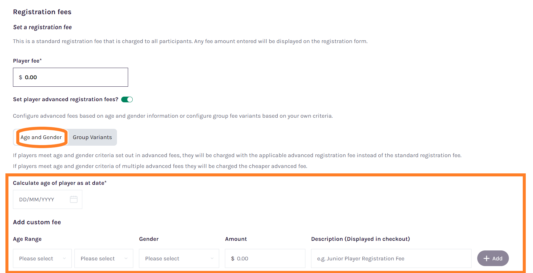 Configure a Local Program Registration Form – Netball Australia Support