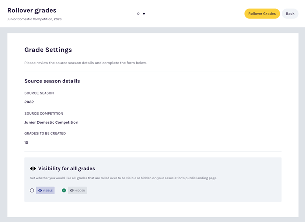 Rolling Over Grades – support.netball.com.au