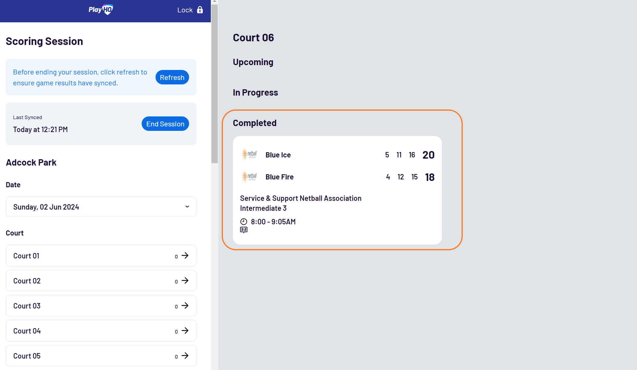E-Scoring – Netball Australia Support