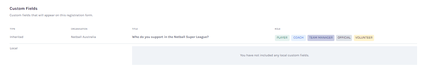 Participant to Season Registration Form – support.netball.com.au