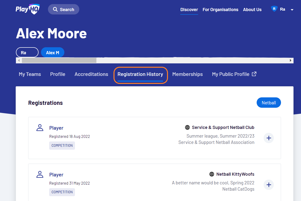Managing Your PlayHQ Profile – Netball Australia Support