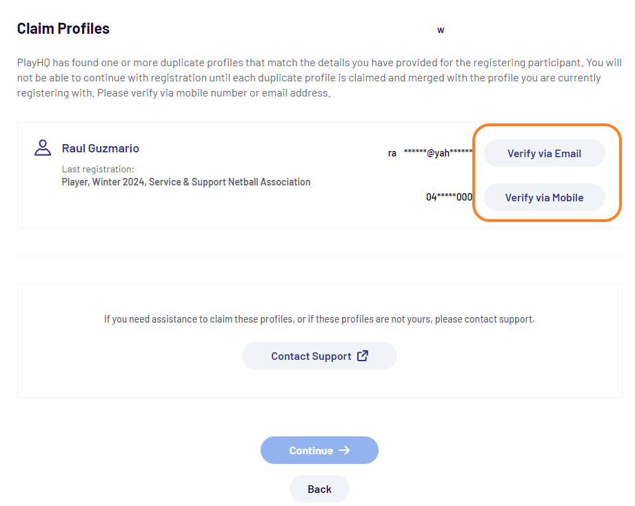 Claiming Profiles – Netball Australia Support
