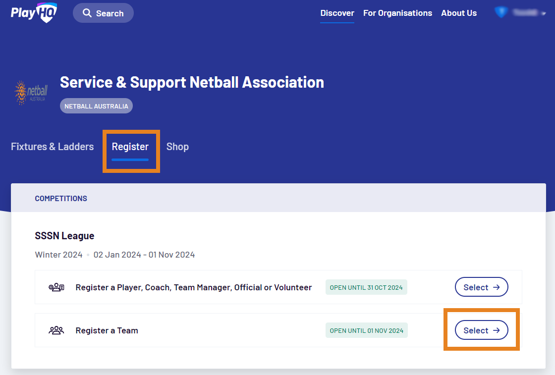 Registering a Team – Netball Australia Support