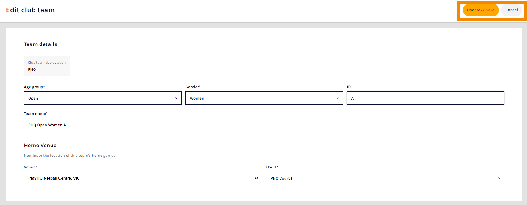 Managing Teams – support.netball.com.au