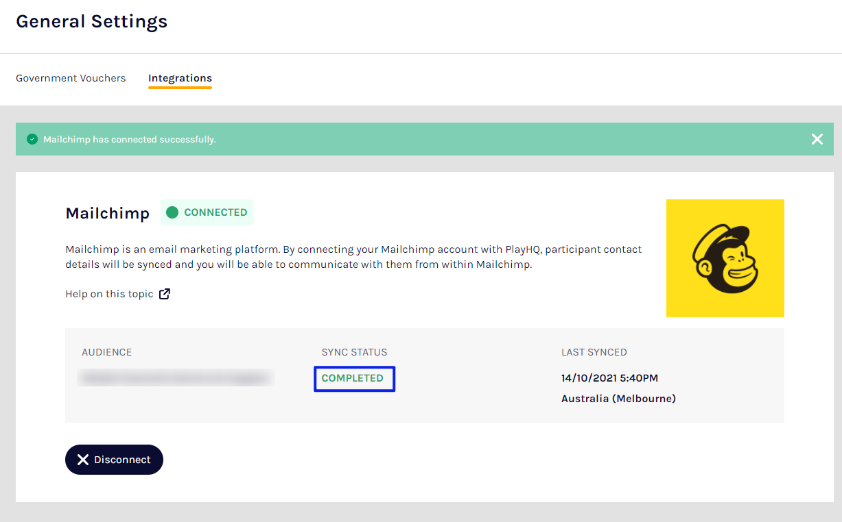 Integrating Mailchimp into your PlayHQ Organisation Profile – support ...