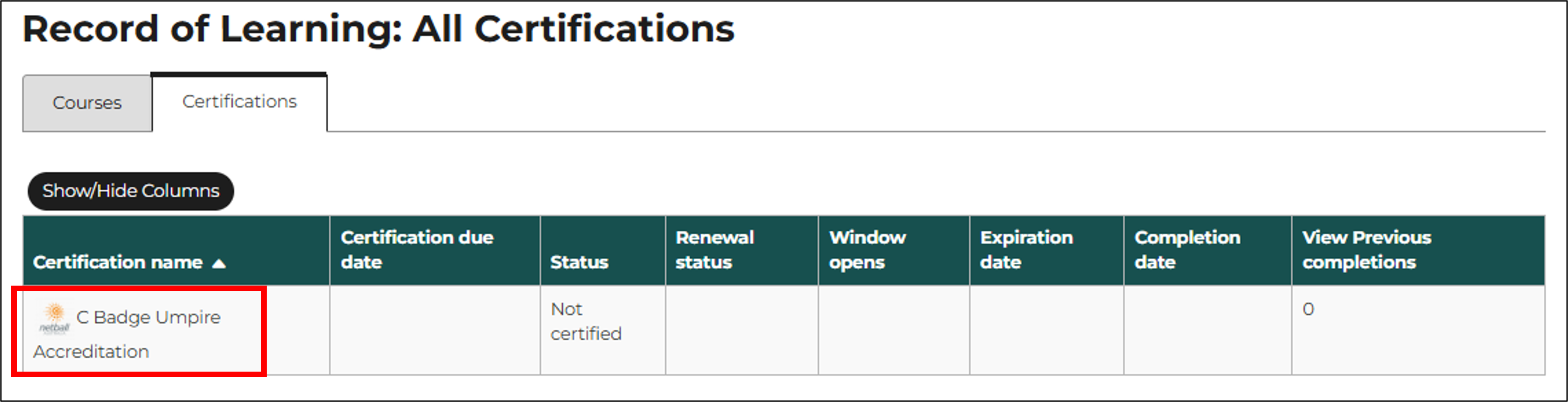 Uploading B Badge Practical Test Sheet – Netball Australia Support